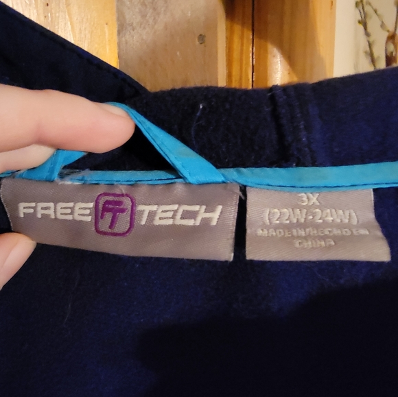 Free Tech | Jackets & Coats | Blue Free Tech Light Jacket With Hood ...